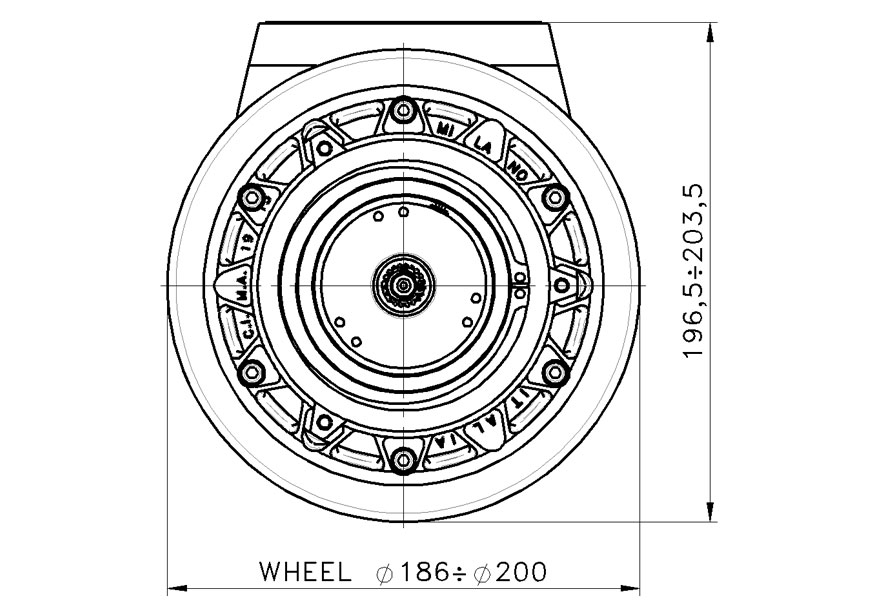 MINI GL - Space-saving heavy-duty drive wheels | CIMA1915